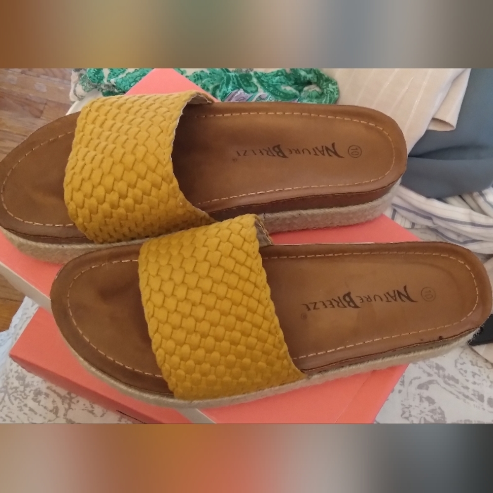 Nature Breeze Platform Wedge Sandals - Gem